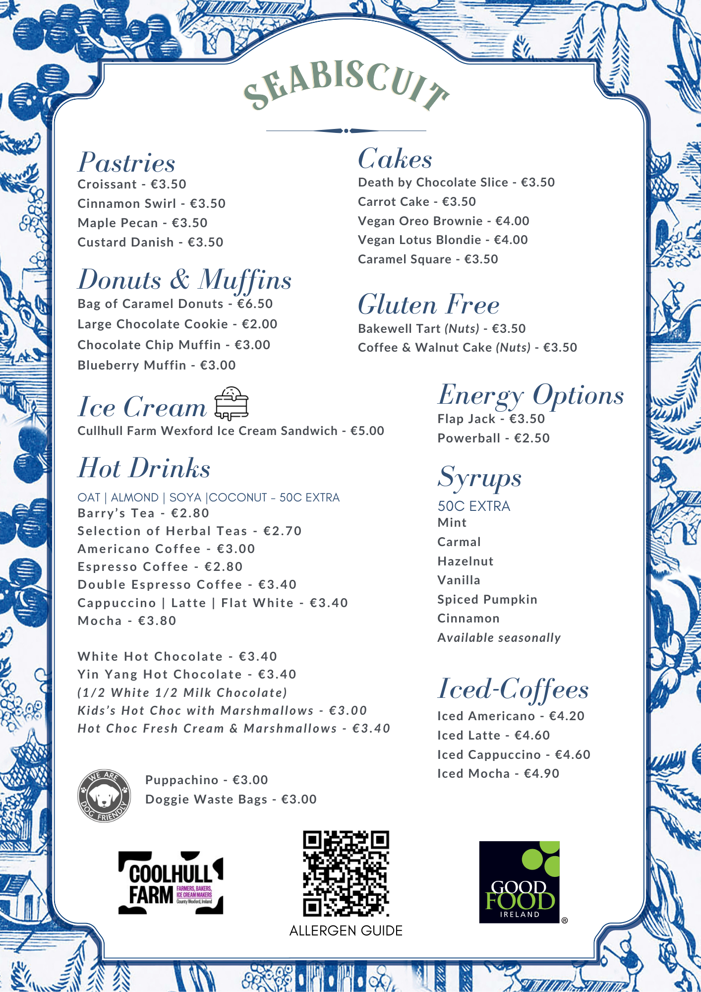 The Strand Cahore | Menus | Wexford